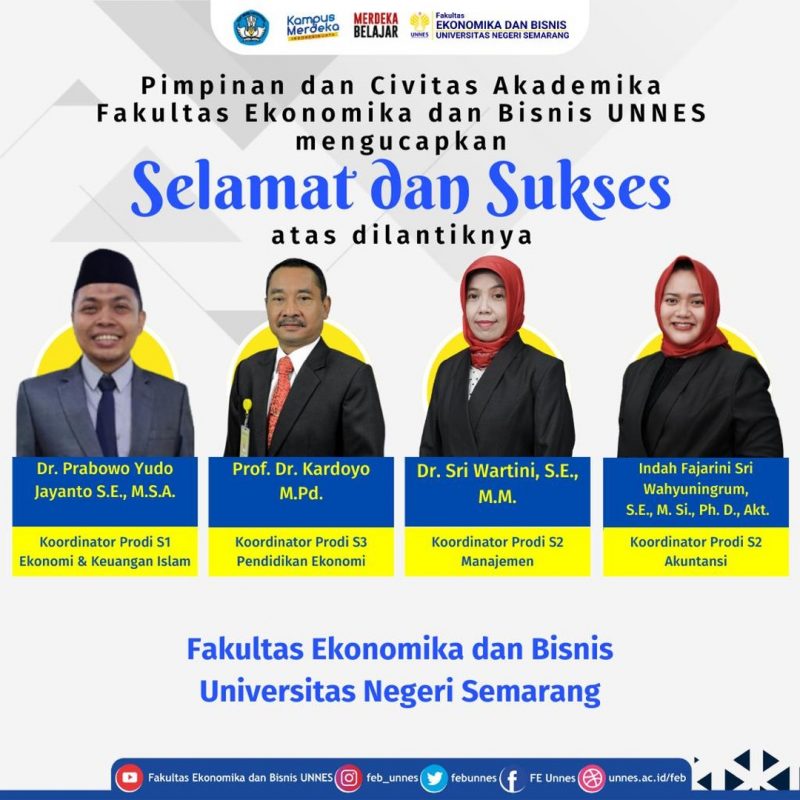 Selamat dan Sukses Atas Dilantiknya Koordinator Prodi Fakultas ...