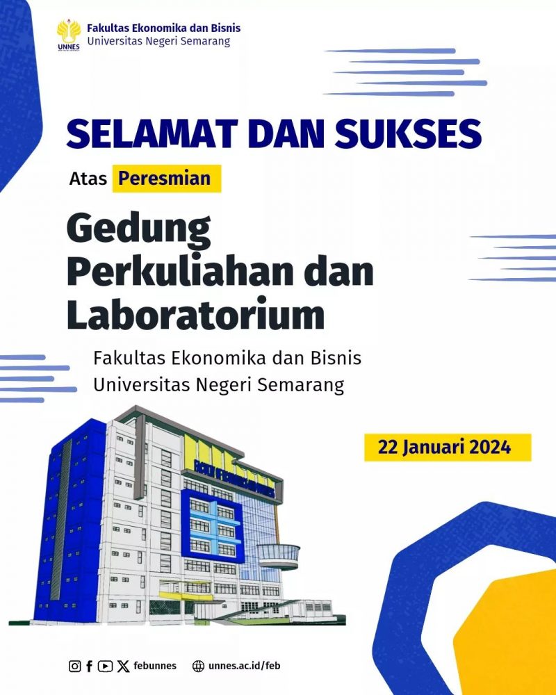 Peresmian Gedung Perkuliahan dan Laboratorium Fakultas Ekonomika dan ...
