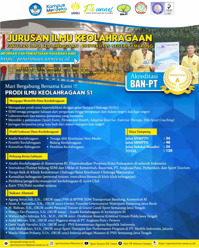 Profil Jurusan Ilmu Keolahragaan FIK UNNES – Faculty of Sport Sciences