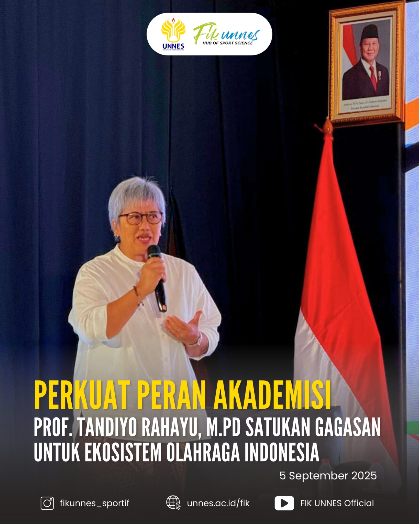 PERKUAT PERAN AKADEMISI PROF. TANDIYO RAHAYU, M.Pd SATUKAN GAGASAN ...