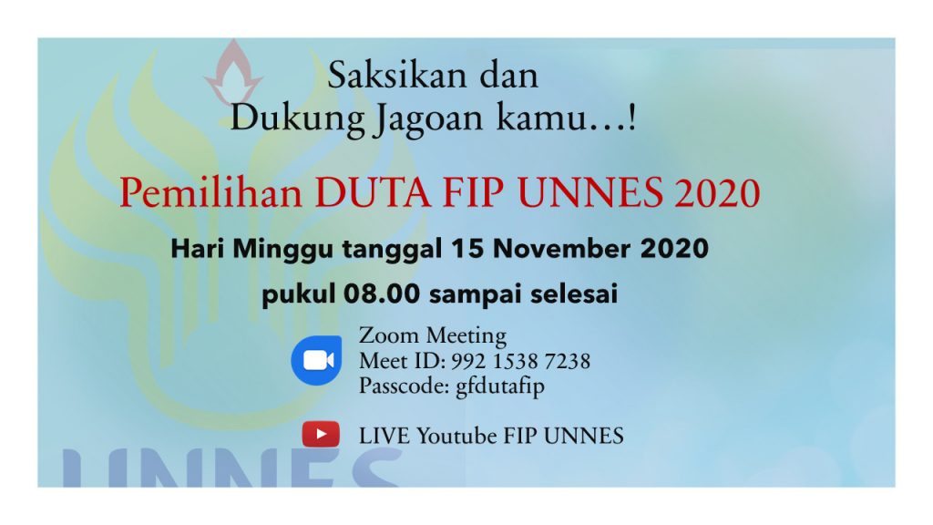 Saksikan Pemilihan Duta FIP UNNES 2020 – Faculty of Education and ...