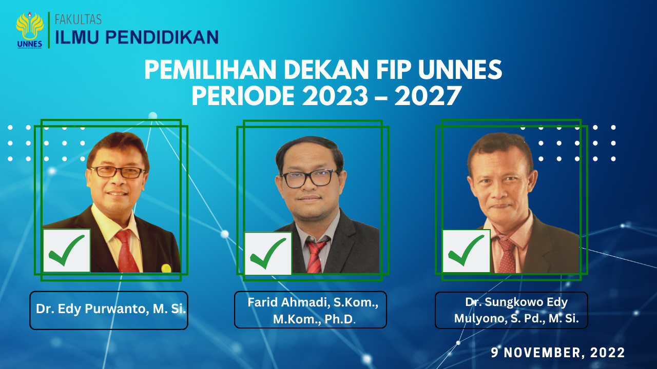 Terpilih! Dekan Fakultas Ilmu Pendidikan Periode 2023 – 2027 – Faculty ...