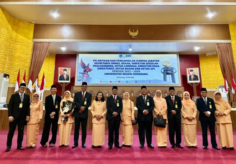Inauguration of the Dean of the Faculty of Engineering UNNES for the ...