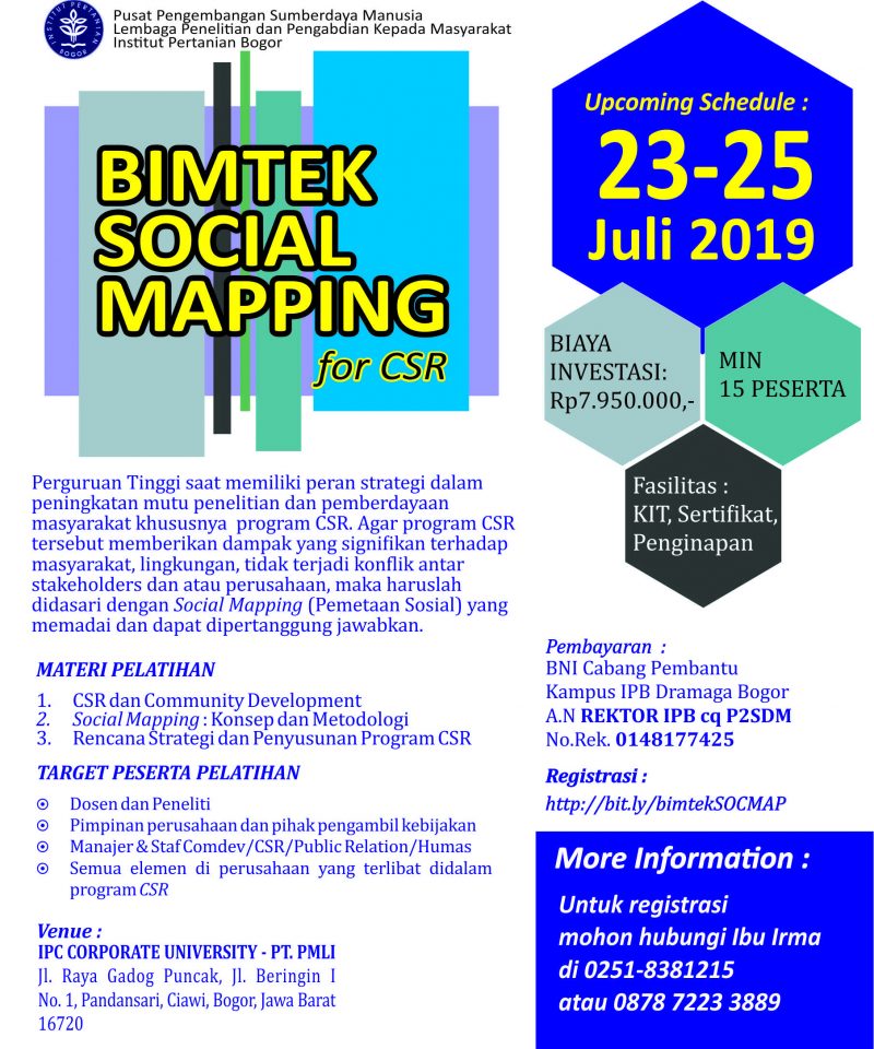 Bimbingan Teknik Social Mapping – Institute of Research and Community ...