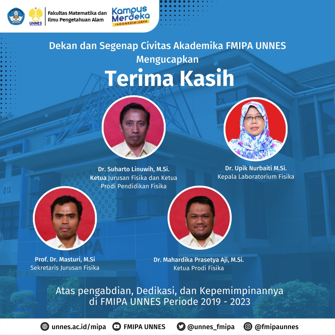 Terimakasih atas Pengabdian, Dedikasi, dan Kepemimpinan Pengelola ...