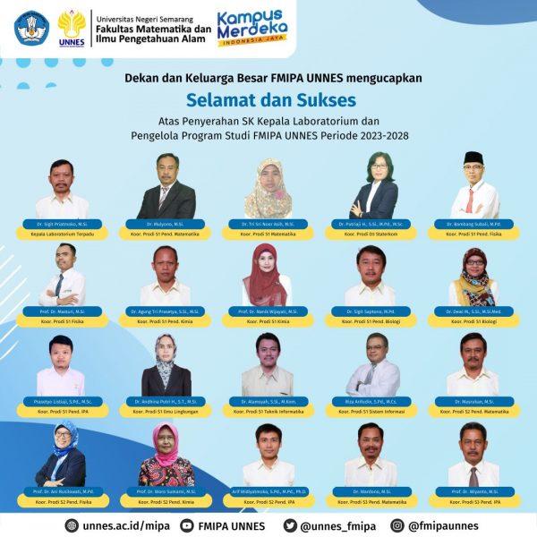 Selamat & Sukses Atas Penyerahan SK Pengelola Program Studi dan Kepala ...