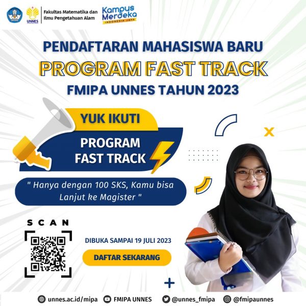 Pendaftaran Mahasiswa Baru Program Fast Track FMIPA UNNES Tahun 2023 ...