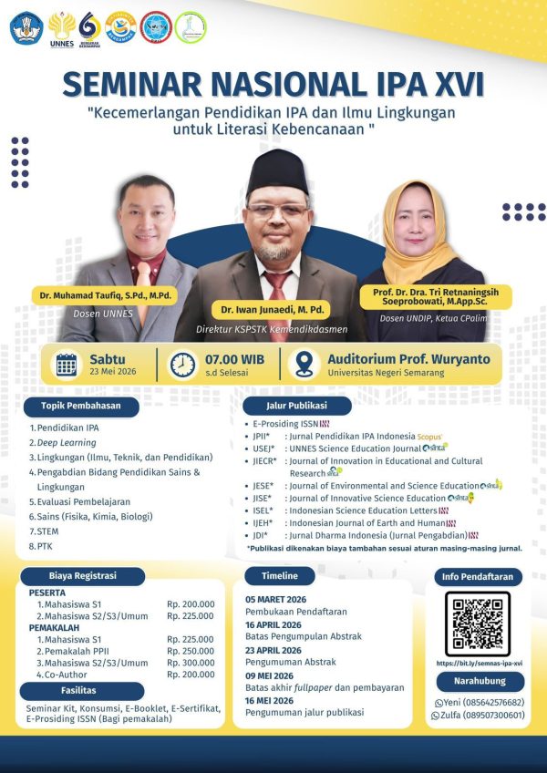 Rumpun IPA dan Lingkungan FMIPA UNNES dan PPI Gelar Seminar Nasional ...